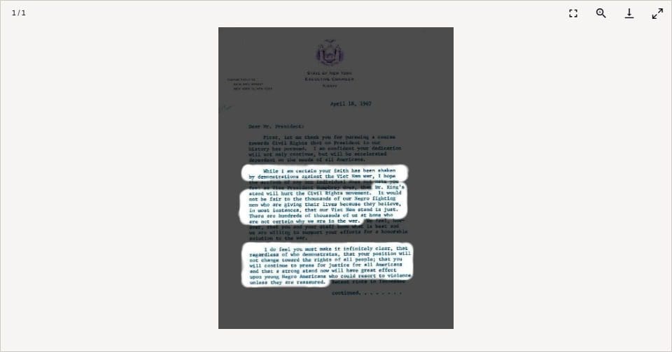 Letter to President Lyndon B. Johnson from Jackie Robinson - DocsTeach