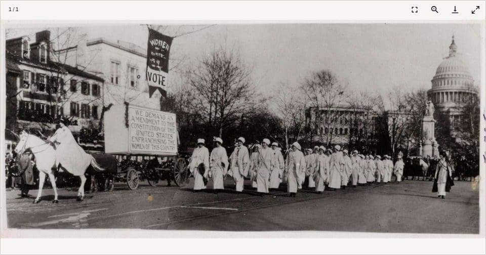 Women Marching in Suffragette Parade, Washington, DC - DocsTeach