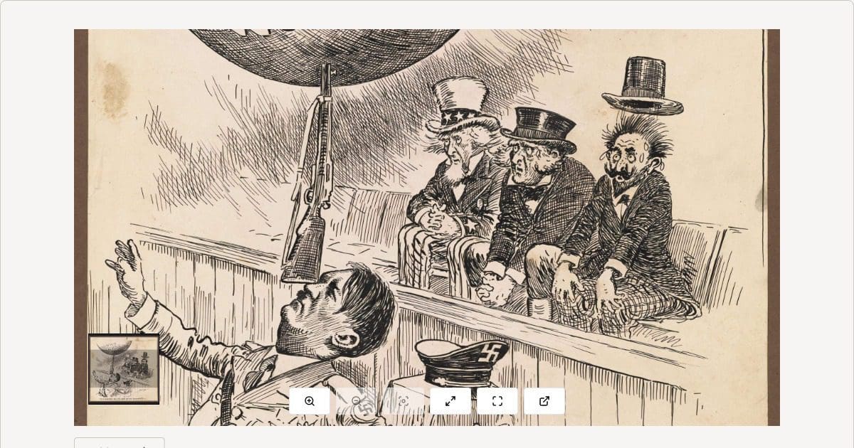 Interpreting a Political Cartoon from the Eve of WWII - DocsTeach