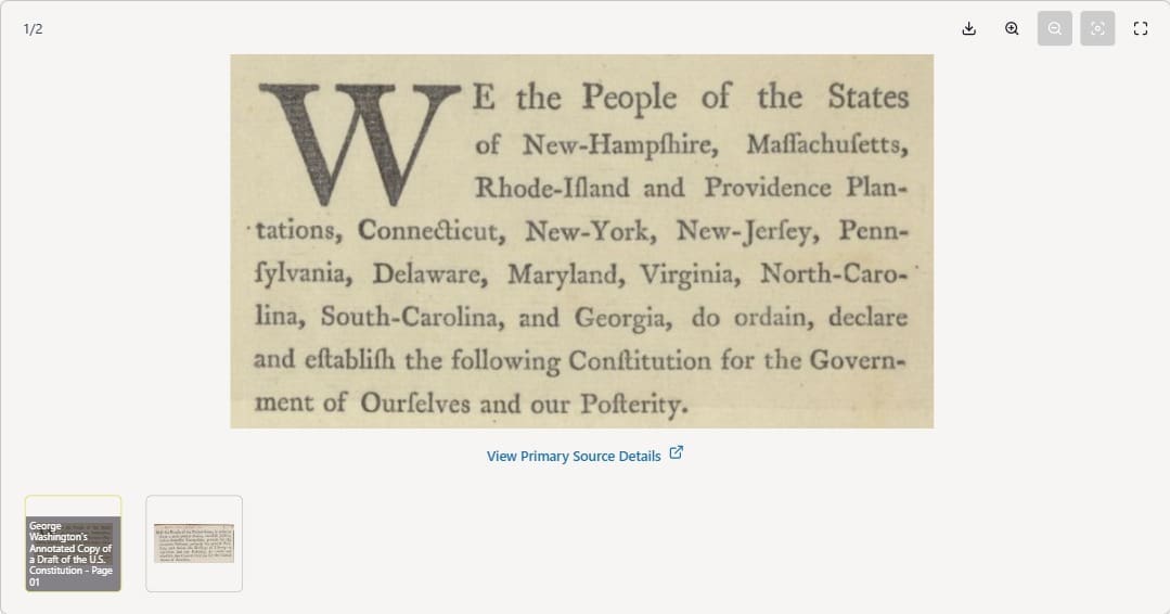 We the People: Elementary Edition - DocsTeach