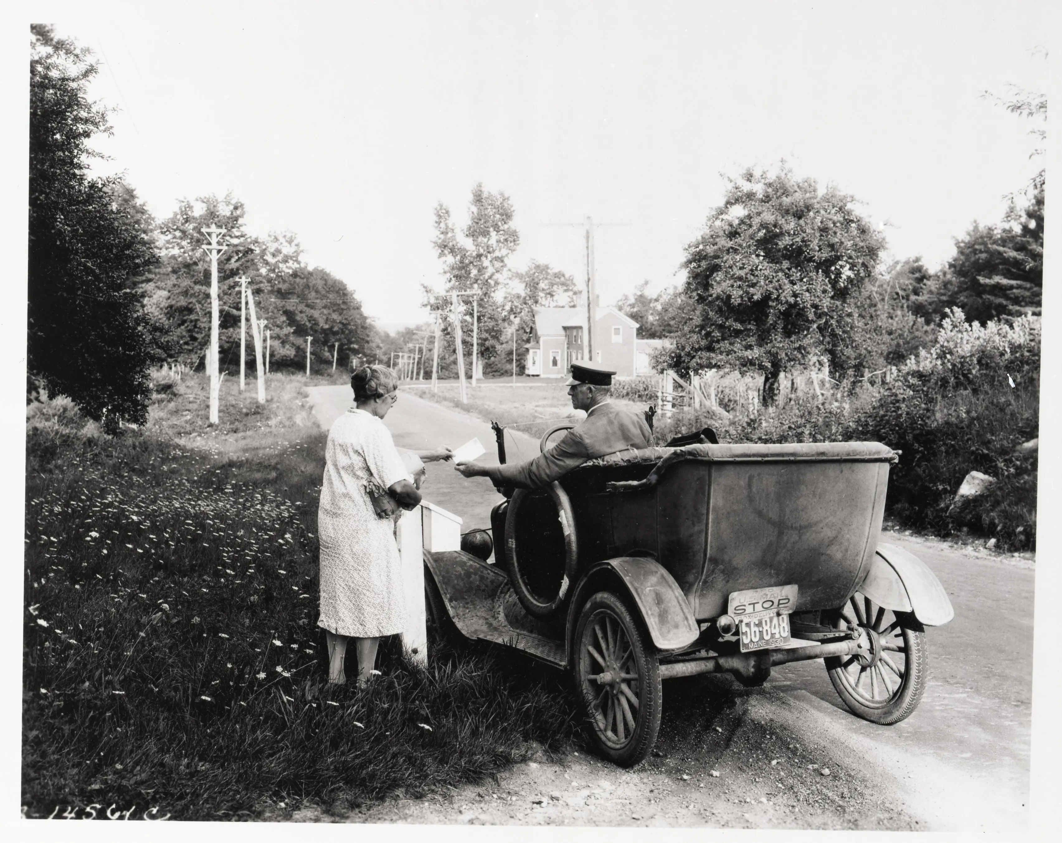 Postman Delivering Mail on a Rural Mail Route - DocsTeach