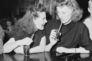 Ella Jane Fain (right) daughter of Harry Fain, miner, and her cousin ...
