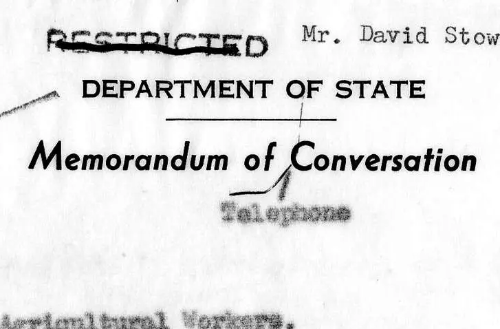 Memorandum of Conversation Between American and Mexican Officials ...