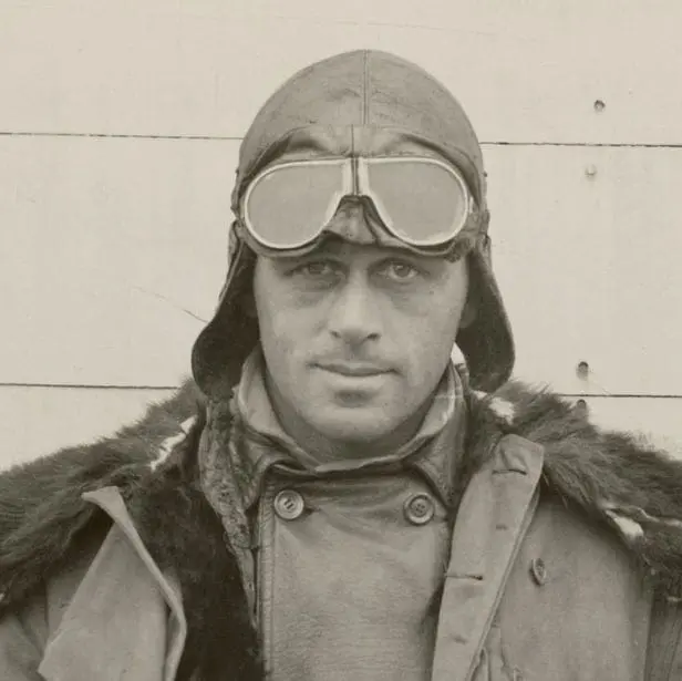 Photograph of Pilot William C. Hopson of the U.S. Mail Service in ...