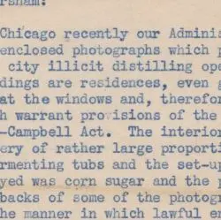 Letter from J. M. Doran, Commissioner of Prohibition, to George W ...