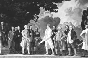 Photograph of the Mural, The Declaration of Independence, by Barry ...