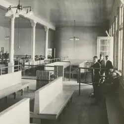 U.S. Immigration Station, Angel Island, San Francisco Bay. Examination ...