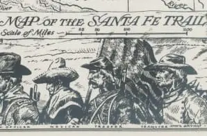 Illustrated map of the Santa Fe Trail - DocsTeach