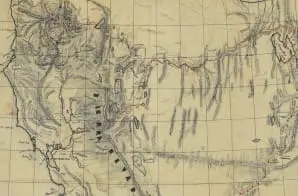 Map Showing Different Routes Traveled Over by the Detachments of the ...