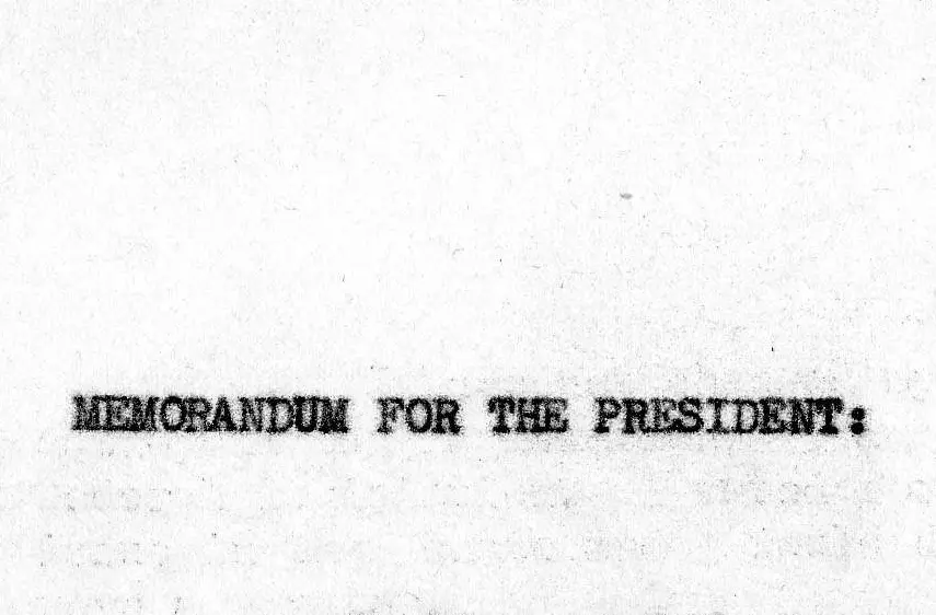 Memorandum, David K. Niles to Harry S. Truman - DocsTeach