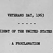 Presidential Proclamation 3557 of October 5, 1963, by President John F ...