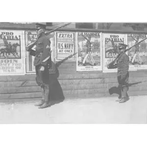 Boy's Activities - Patriotism - Boy Scouts Guarding Recruiting Posters ...
