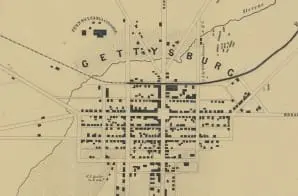Elliott's Map of the Battle of Gettysburg, Part 1 - DocsTeach