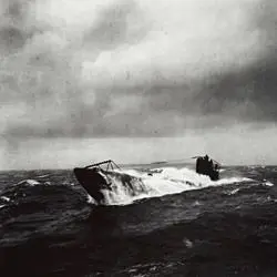 Photograph of German Submarine in Rough Seas - DocsTeach