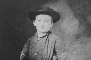 Gen. John Clem, the 'drummer boy of Shiloh'. Picture made at the age of ...