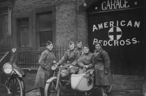 American Red Cross in Great Britain. One unit of the famous 'Flying ...