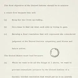 Memo to Secretary of State John Foster Dulles from President Dwight D ...