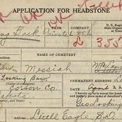 Application for Headstone for Looking Back Isaac - DocsTeach