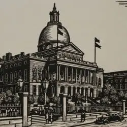 Massachusetts State House in Boston, Massachusetts by Stanley Scott ...