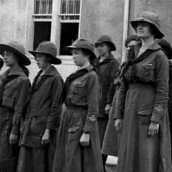 Photograph of Girl Scouts Standing Outside the Surgeon General's Office ...