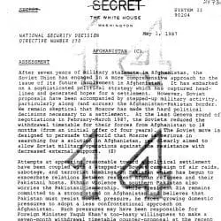 National Security Decision Directive (NSDD) 270 Afghanistan - DocsTeach