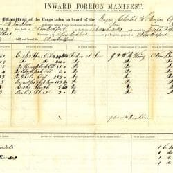 Inward Foreign Manifest of the Whaling Ship Charles W. Morgan - DocsTeach