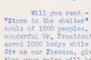 Letter from Ernst Wolff to Eleanor Roosevelt - DocsTeach