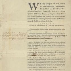 George Washington's Annotated Copy of a Draft of the U.S. Constitution ...
