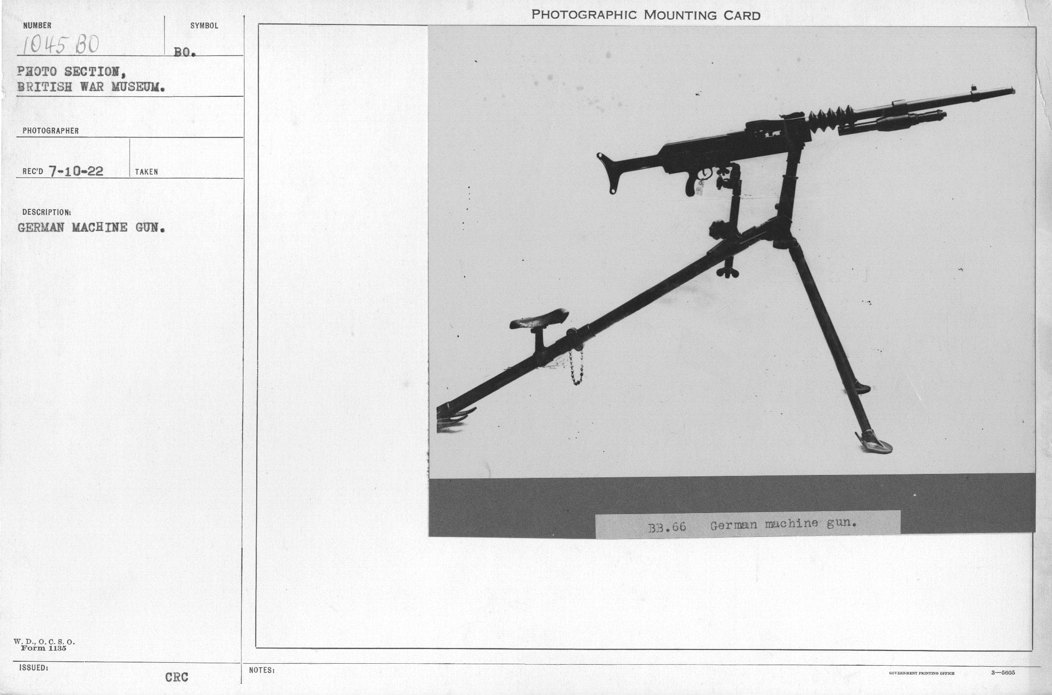 German machine gun - DocsTeach