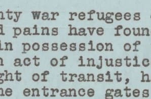 Telegram from Passengers on the Ship Quanza to President Franklin ...