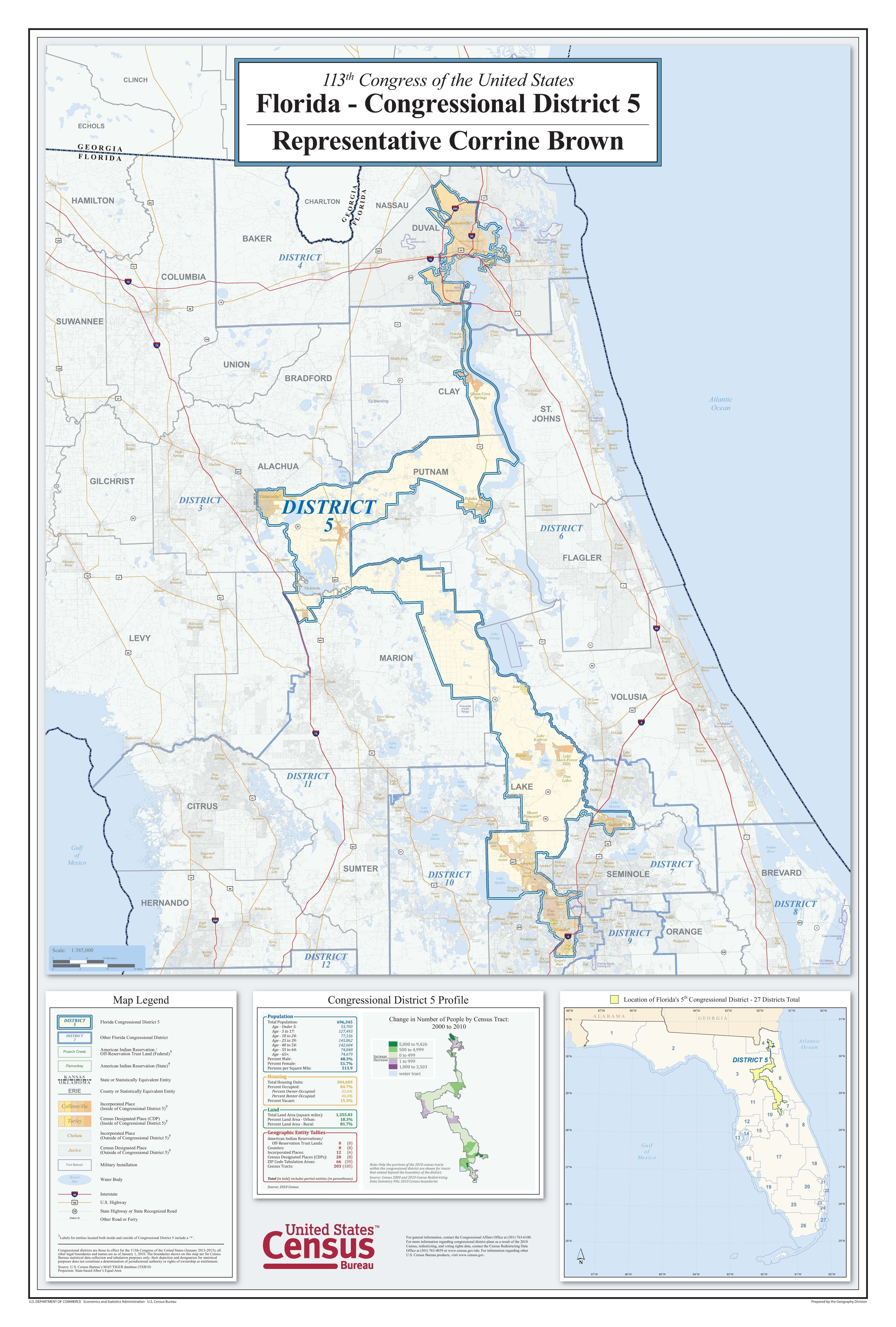 113th Congress of the United States, Florida Congressional District 5 ...