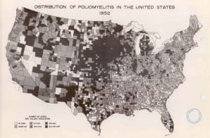 Distribution of Polio in the United States, 1952 - DocsTeach