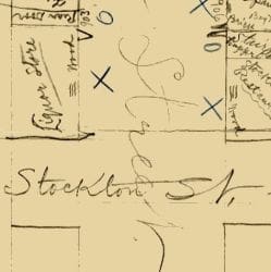 Map of Clay Street from Prospect Place to Stockton Street - DocsTeach