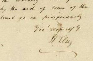 Henry Clay Note for G. H. Welch - DocsTeach