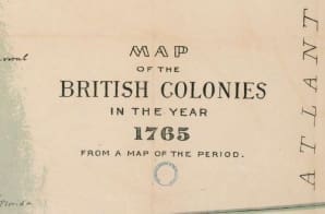 Map of the British Colonies in the Year 1765 - DocsTeach
