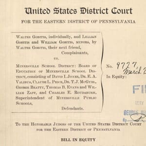 Bill in Equity Filed in the Gobitis Case - DocsTeach