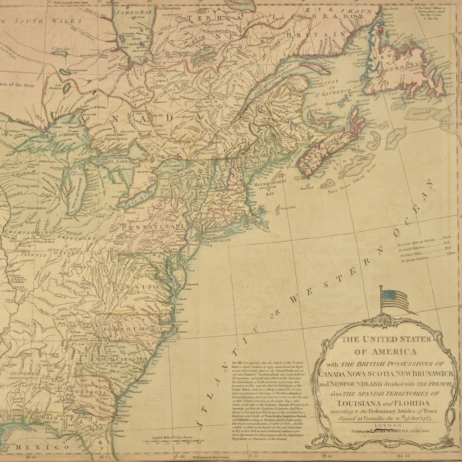 Map of the United States of America with the British Possessions and ...
