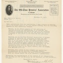 Letter from the Old-Time Printers' Association in Favor of Prohibition ...