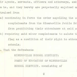 Decree Filed in the Gobitis Case - DocsTeach