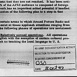 Memorandum Concerning Operational Phases of Armed Forces Radio - DocsTeach