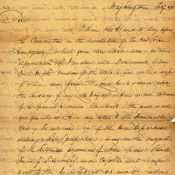 Letter from Captain Zebulon Pike concerning compensation for his ...