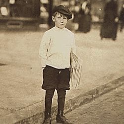 Photograph of William Lerch, 7 year old news-boy who sells for his ...