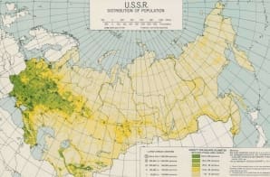 Union of Soviet Socialist Republics (USSR) Distribution of Population ...