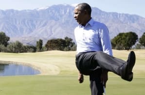 President Barack Obama Plays Golf with Joe Paulsen and Marvin Nicholson ...