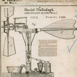 Patent for Daniel Halladay's Improvement in Windmills - DocsTeach