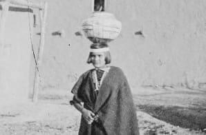 Zuni Indian girl with water olla, New Mexico - DocsTeach