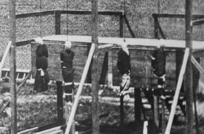 Execution of the four persons condemned as conspirators, Mary Surratt ...