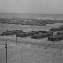 Topaz, Utah. A panorama view of the Central Utah Relocation Center ...
