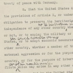Senator Henry Cabot Lodge's Personal Copy of his 'Reservations' of the ...