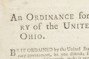 Ordinance for the Government of the Territory of the United States ...